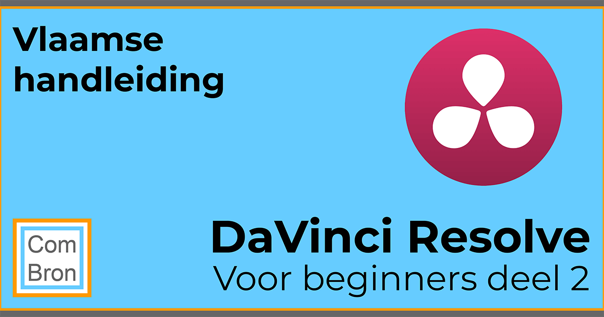 Video stabiliseren met DaVinci Resolve - Vlaamse handleiding